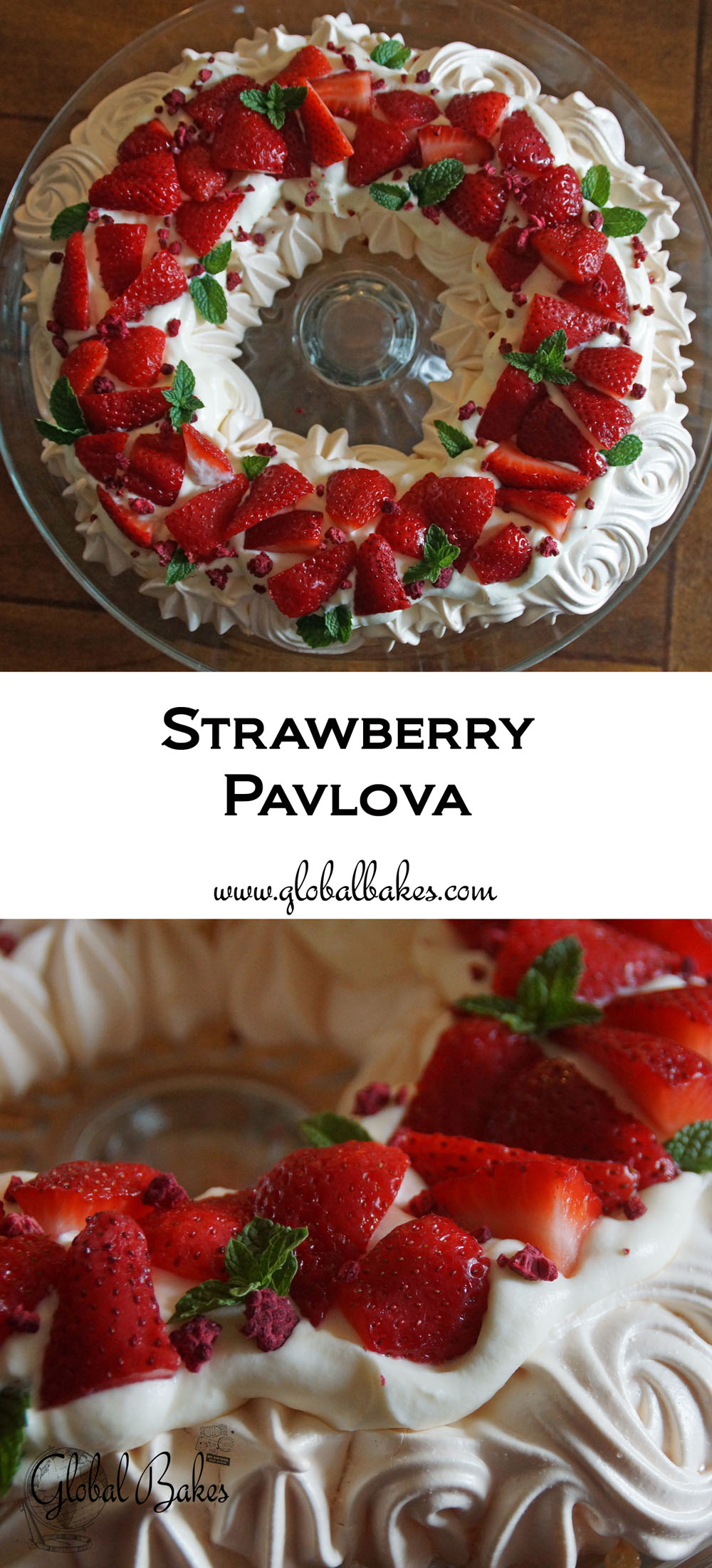 Strawberry Pavlova - Global Bakes